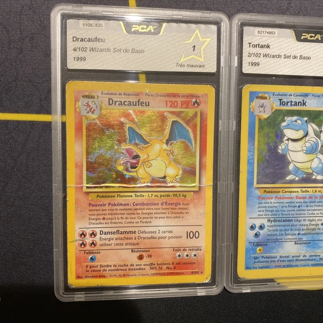 CARTE POKÉMON DRACAUFEU Tortank Florizarre Wizards Set De Base 1999 ...