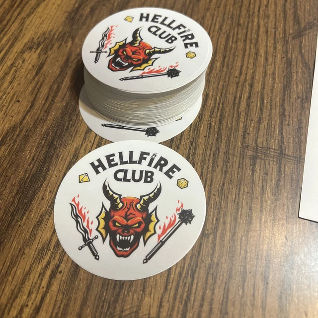 STRANGER THINGS HELLFIRE Club Sticker 3 Inch - Stranger Things Season 4 ...