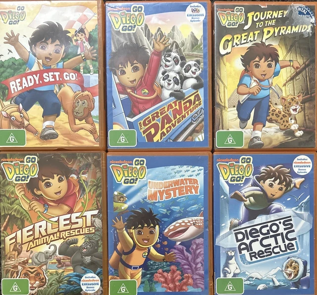 GO DIEGO GO Nickelodeon 6xdvds Adventure Cartoon Animation $49.95 ...