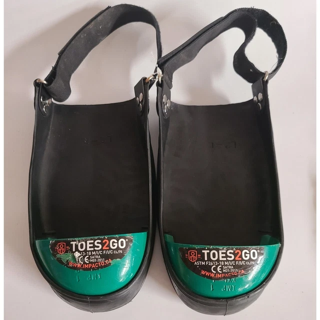 IMPACTO TOES2GO PROTECTIVE Steel Toe Caps Overshoes Covers Size Large ...