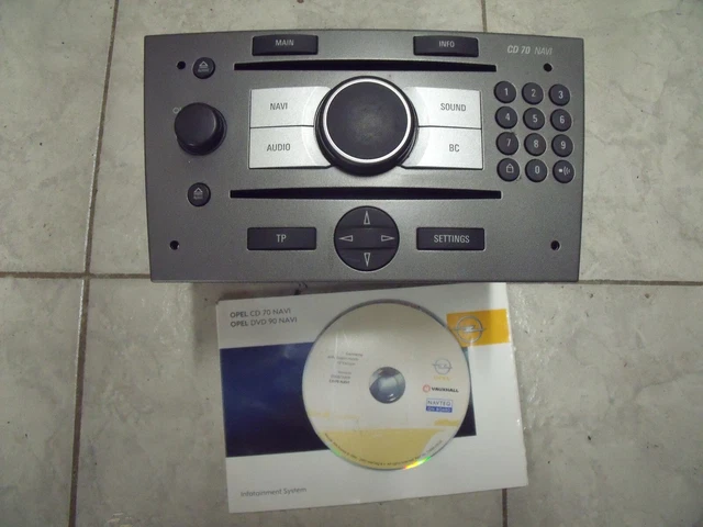 OPEL RADIO CD70 Navi Vectra C / Signum 13188477 "entheiratet" EUR 99,99 ...
