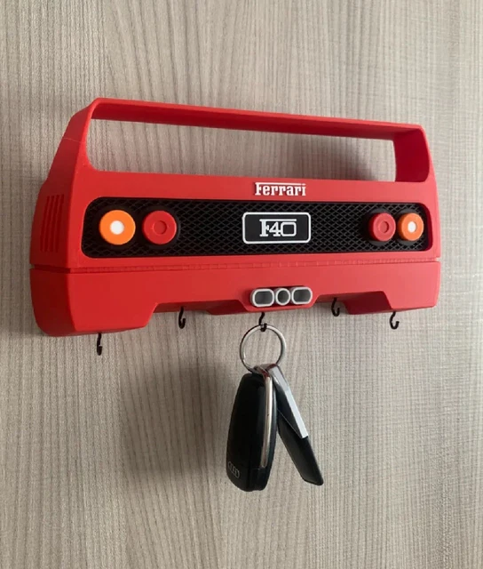 FERRARI F40 KEY Holder 3D Printed Wall Mount for Car Enthusasts £19.34 ...