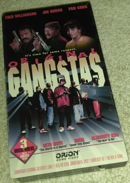 ORIGINAL GANGSTAS VHS Fred Williamson, Jim Brown, Pam Grier RARE oop £ ...