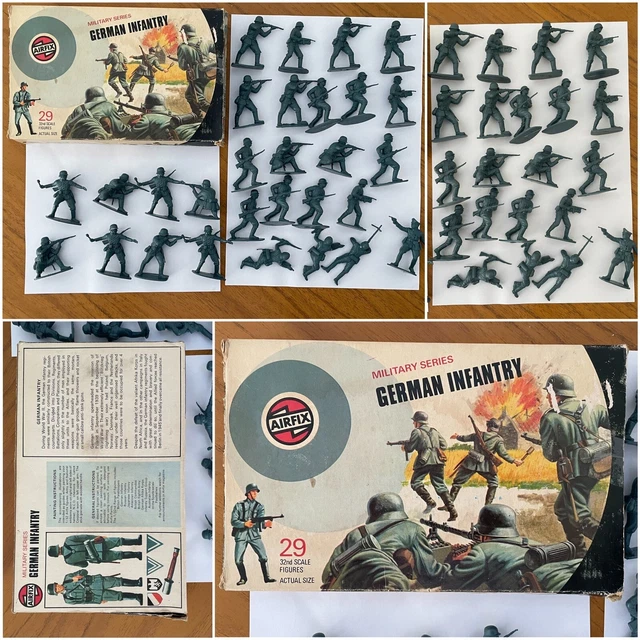VINTAGE AIRFIX SCALE Military Series (Target Box) German Infantry ...