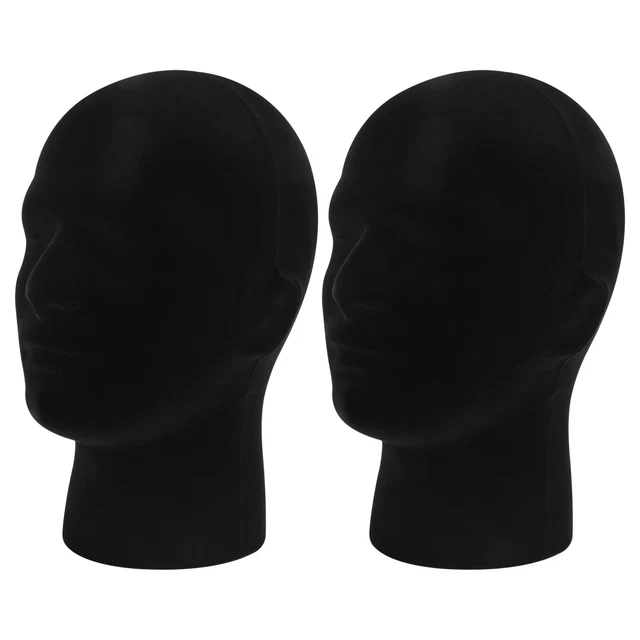 POLYSTYRÈNE MOUSSE NOIRE ModèLe Mannequin TêTe Mannequin Stand ...