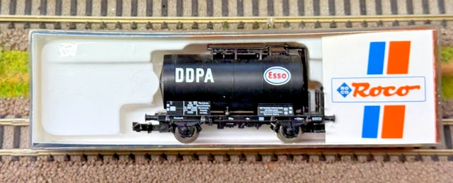 ROCO 25535 SPUR N DSB Kesselwagen "DDPA Esso" schwarz Dänische ...
