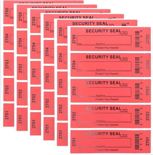 100PCS TRANSFER TAMPER Evident Security Warranty/Labels/Stickers/Seals ...