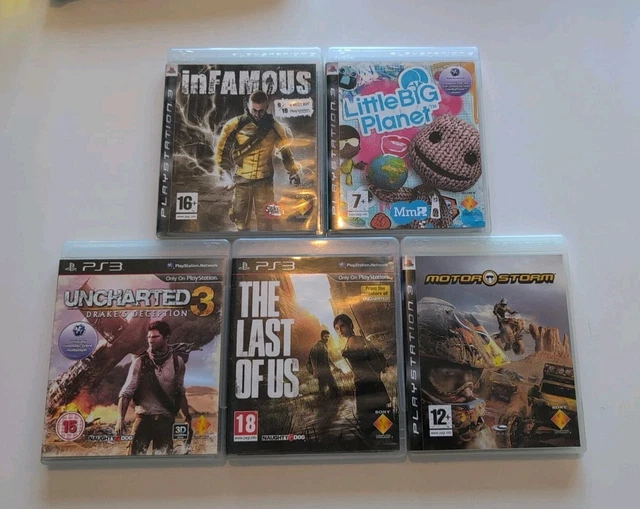 PS3 EXCLUSIVE BUNDLE: Last of Us Infamous Uncharted Little Big Planet ...