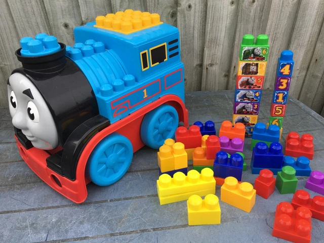 THOMAS THE TANK Engine Mega Bloks / Blocks Large Bricks Storage Box ...