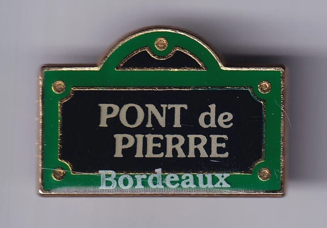 RARE PINS PIN'S .. Tourisme Pont Bridge Plaque De Rue De Pierre ...