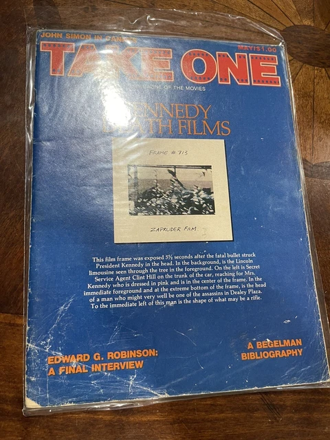 Take One Magazine May 1978 Kennedy Death Films 11 40 Picclick Uk