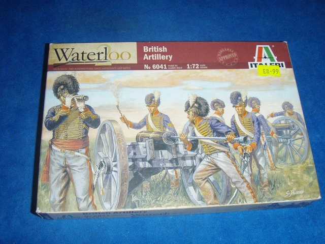ITALERI, WATERLOO BRITISH artillery,Napoleonic Wars 1/72 scale,Model ...