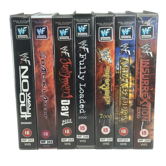 WWF WWE WRESTLING 2000 Pay Per View VHS tape Bundle £49.99 - PicClick UK