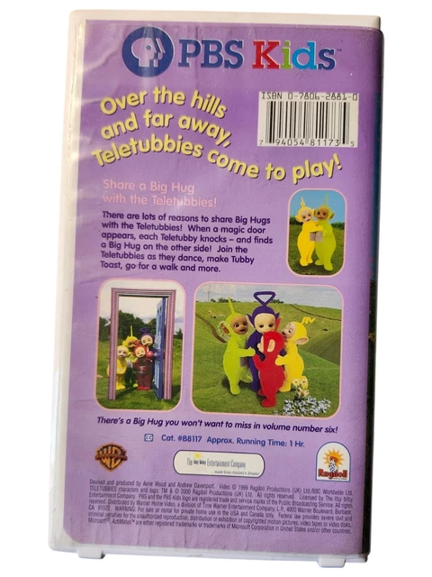 TELETUBBIES BIG HUG 1999 Vintage VHS PBS Kids Classic Vol 6 Tape ...