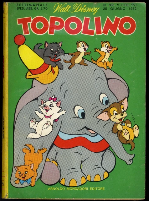 TOPOLINO N° 865 - 25 Giugno 1972 - Con Bollini - Condizioni Ottimo EUR ...