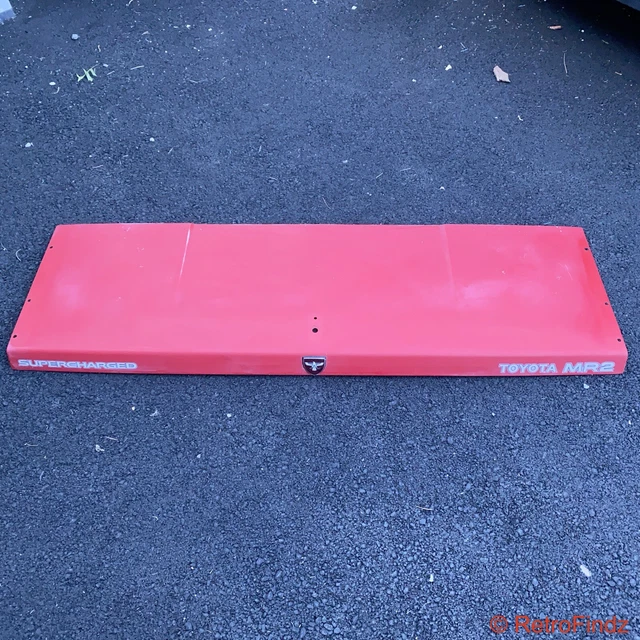 1987-1989 TOYOTA MR2 MK1 AW11 Supercharged Red Rear Trunk Lid w/ Eagle ...