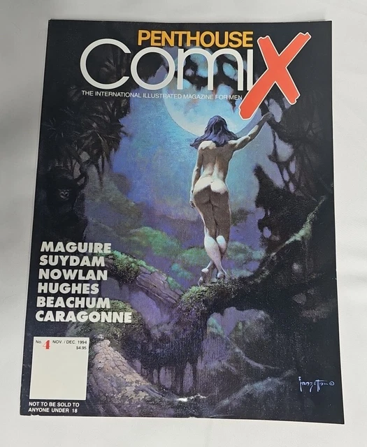 MAGAZINE: PENTHOUSE COMIX: Vol 1 #4: Frank Frazetta November/December 1994 comic £14.75 ...