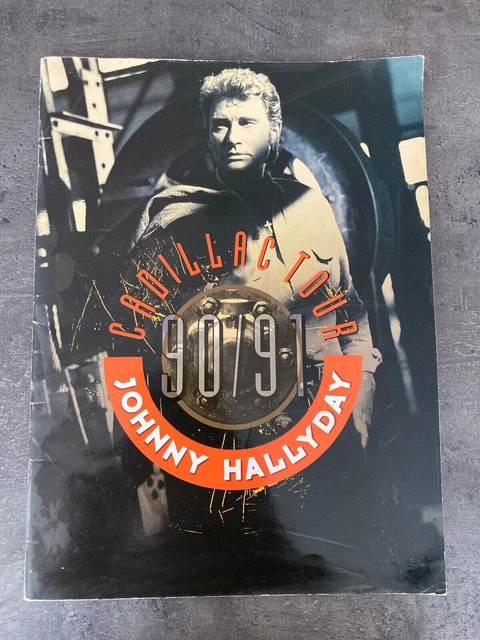 JOHNNY HALLYDAY CADILLAC Tour Programme De Concert Officiel Livre Trés ...