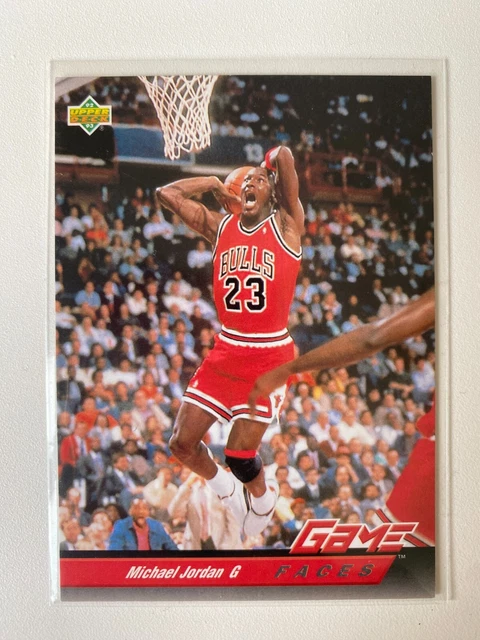 1992-93 UPPER DECK Michael Jordan Game Faces #488 Chicago Bulls NBA EUR ...