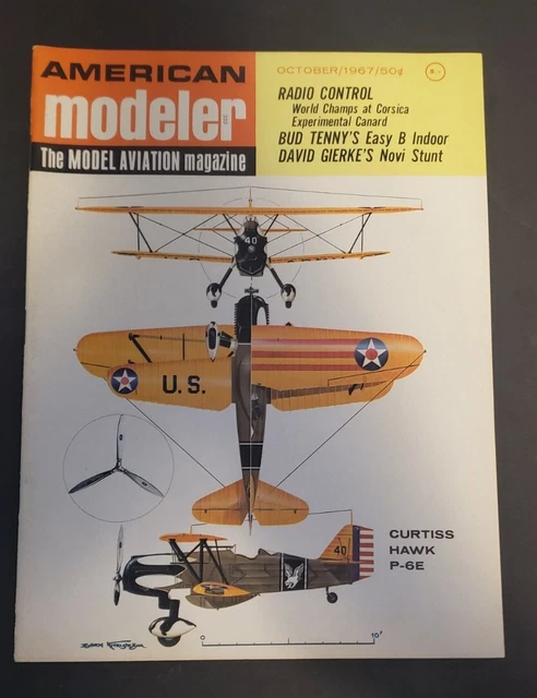 VINTAGE AMERICAN MODELER Magazine October 1967 Airplane Models £11.04 ...