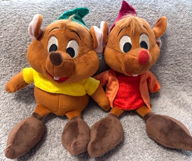 DISNEY CINDERELLA MICE Jaq & Gus Plush Toy Set of 2 Disney Store Japan ...