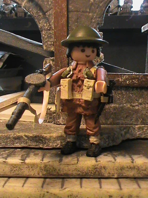 PLAYMOBIL CUSTOM BRITISH Infantryman (Nort-West Europe) Ref-0090 EUR 29 ...
