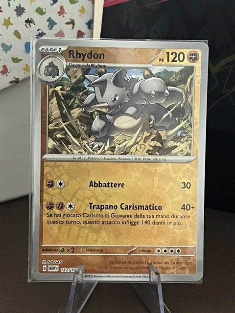 RHYDON ® POKEMON 151 MEW 112/165 ® Reverse Holo Foil ® Italiano EUR 1 ...