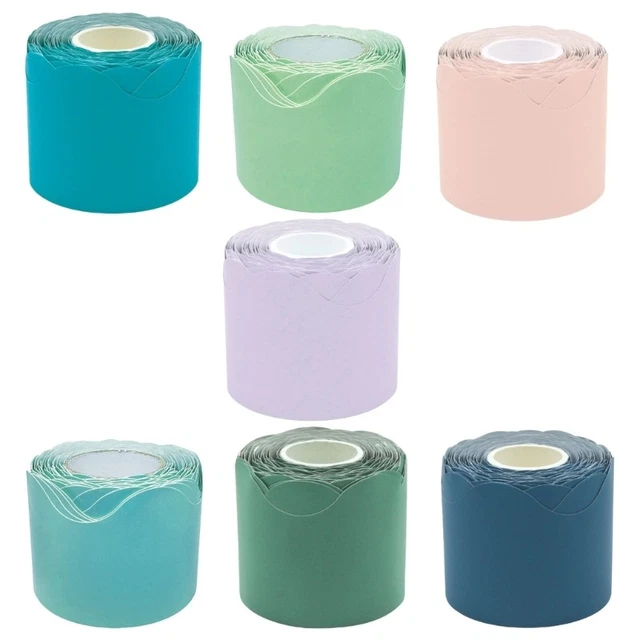 SCALLOPED BORDER TRIM Back-to-School Board Decorations Bulletin Board ...