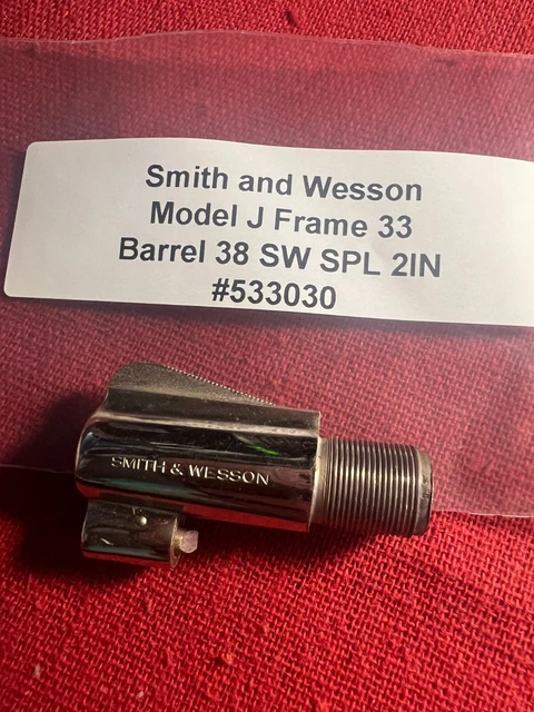 SMITH AND WESSON Model J Frame Barrel 38 SW SPL Stainless #4 $60.00 ...