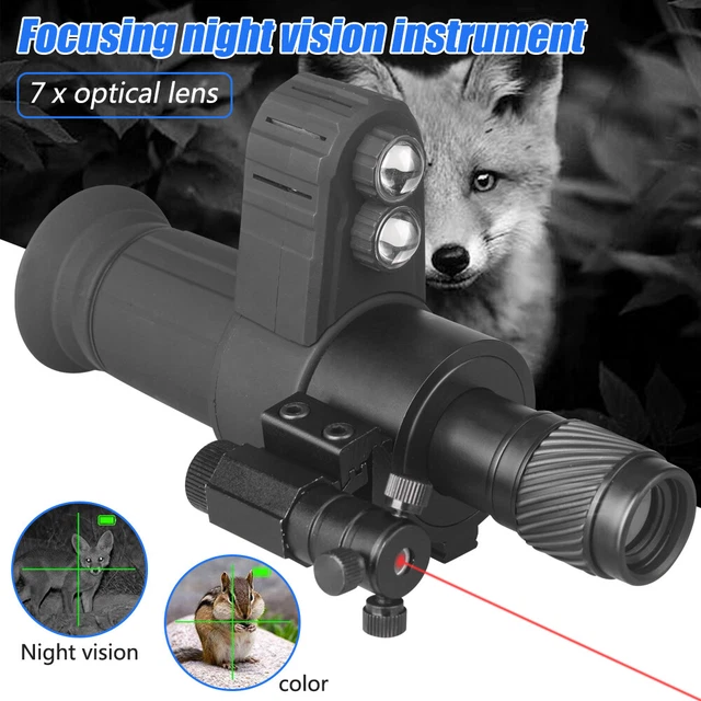 NIGHT VISION SCOPE Cross Cursor Aiming IR Infrared Monocular & Red ...