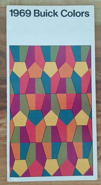 VINTAGE 1969 BUICK Riviera Exterior Paint Colors Chart £5.82 - PicClick UK