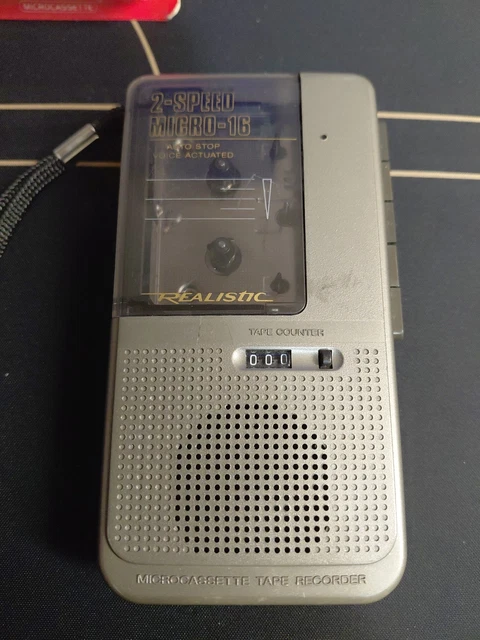 VINTAGE RADIO SHACK 2-Speed Micro-16 Auto Stop Actuated Tape Recored £ ...