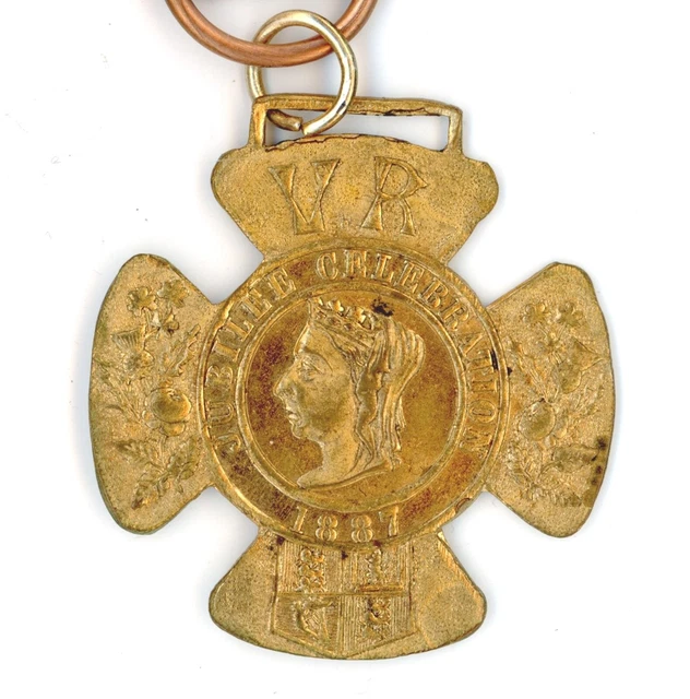 QUEEN VICTORIA GOLDEN Jubilee medal medallion Messers Jubilee Boxes ...