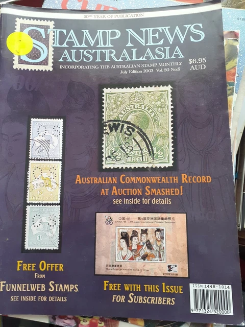 STAMP NEWS AUSTRALASIA publication magazine july 2003 $5.00 - PicClick AU