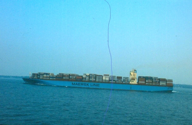 ORIGINAL SHIP COLOUR Slide Of A Maersk Line Container Vessel Solent In ...