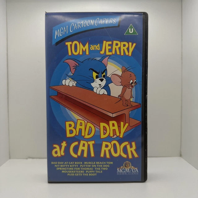 VHS TOM AND Jerry Bad Day At Cat Rock - MGM Cartoon Capers Home Video ...