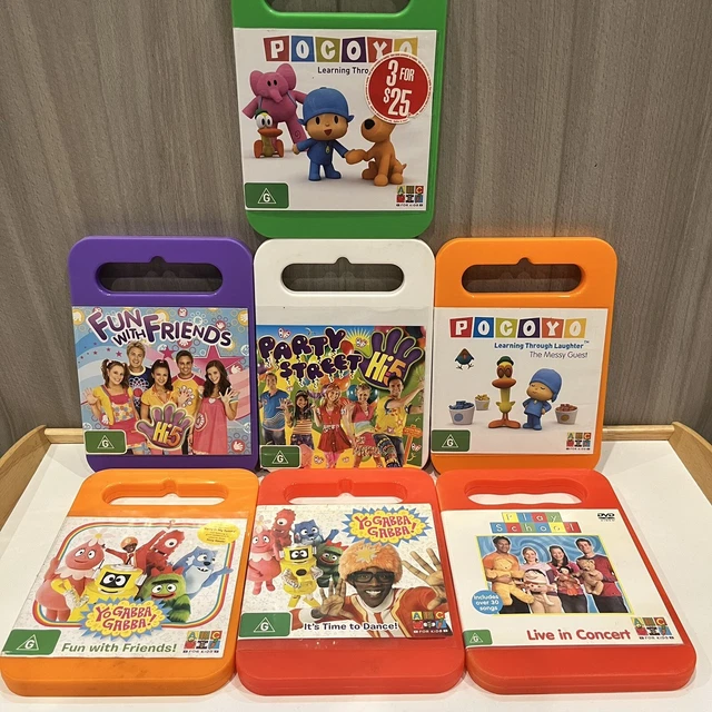 7 X ABC Kids DVD Bundle Hi 5 Yo Gabba Pocoyo Childrens Tv Video Show ...