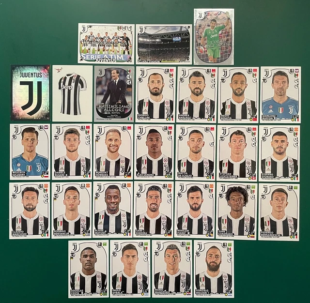 28 FIGURINE STICKERS Calciatori Panini 2017-18 Squadra Completa ...