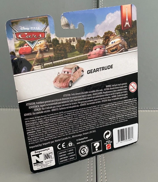 DISNEY PIXAR CARS - Carta Paris Tour Geartrude sigillata su blister EUR ...