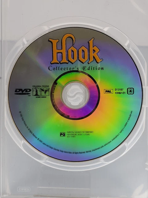 HOOK DVD, 1991 Robin Williams Dustin Hoffman Julia Roberts, Bob Hoskins, Maggie $12.75 - PicClick AU