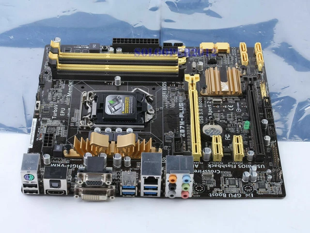 ASUS Z87M-PLUS MOTHERBOARD Intel Z87 LGA 1150 DDR3 mATX DVI HDMI VGA ...