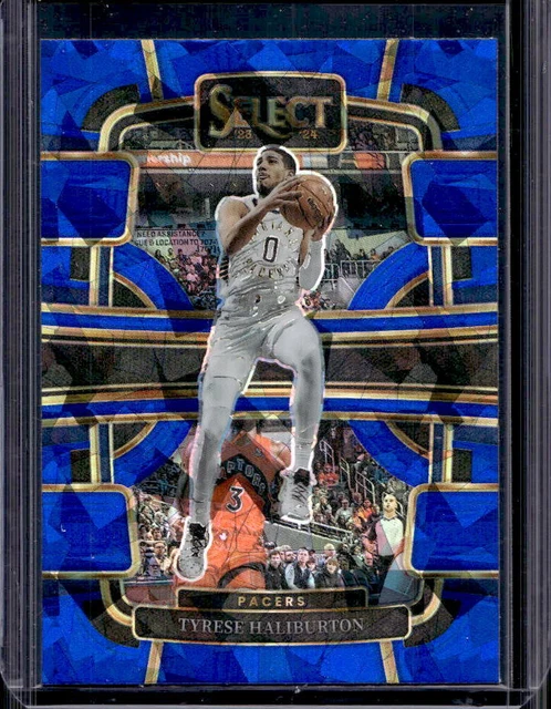 2023-24 SELECT TYRESE Haliburton Concourse bleu glace fissurée Prizm ...