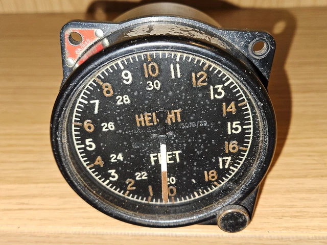 WW2 WWII RAF 1939 dated MKXIII MK13 6A/445 Altimeter Aircraft Cockpit ...