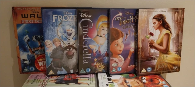 DISNEY DVD BUNDLE Frozen Tinkerbell Cinderella Wall-E Bambi Muppets 23 ...