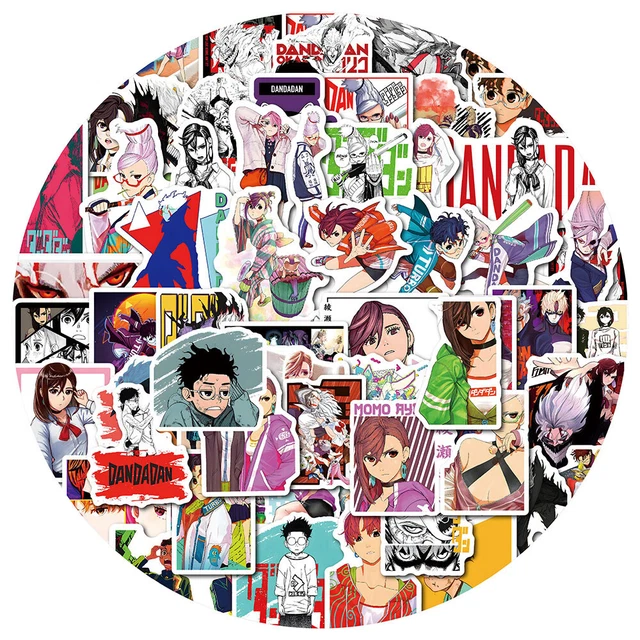 COSPLAY DAN DA DAN Momo Ayase Okarun Stickers PVC Wall Decals Home Art ...