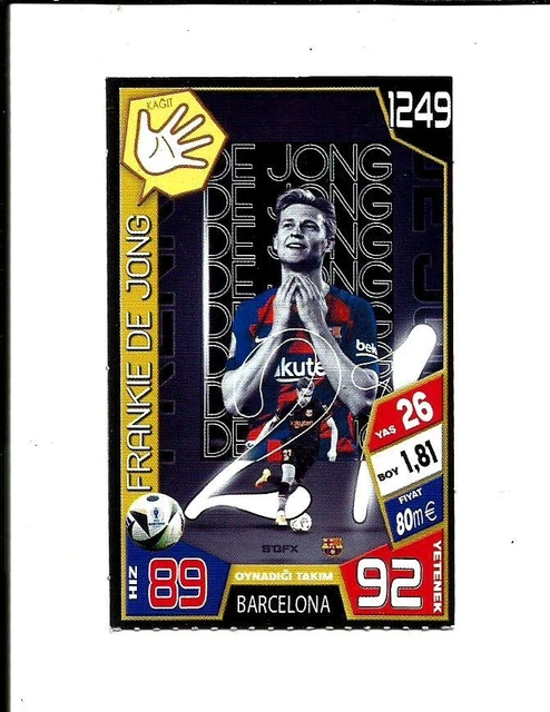 CARTA CALCIO 2024 Futbol Ateşi - de Jong 2 - Barcellona - stampata in ...