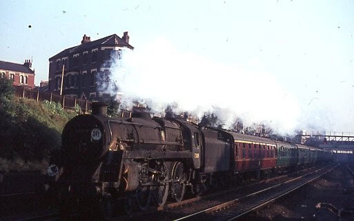 ORIGINAL COLOUR SLIDE of 73098 BR Standard steam loco £3.99 - PicClick UK