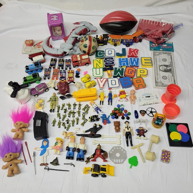MIXED TOY LOT Toy Box 1980-2000s action figures cars transformer ...