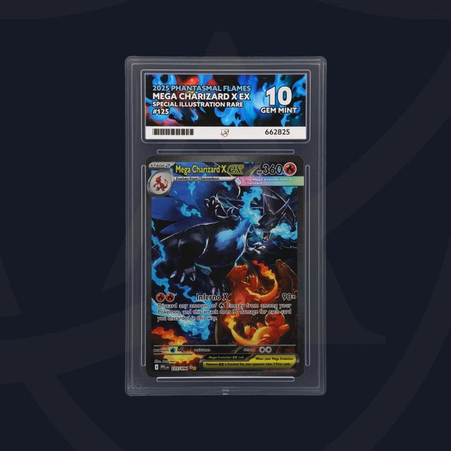 ACE 10-MEGA CHARIZARD X EX-125/094 Pokemon Phantasmal Flames Perfect ...