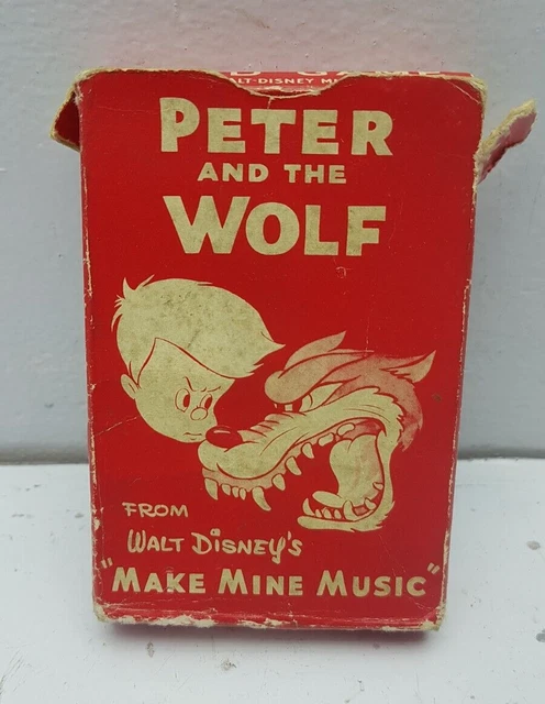 DISNEY PETER AND The Wolf Card Game By Pepys Vintage £12.99 - PicClick UK